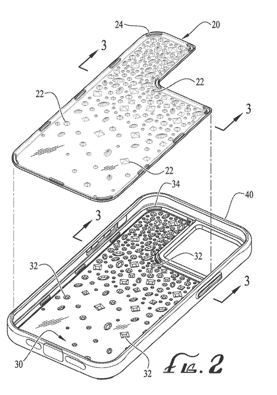 Interesting Patents | Smartphone Case Creates Illusion of Embedded Gems ...