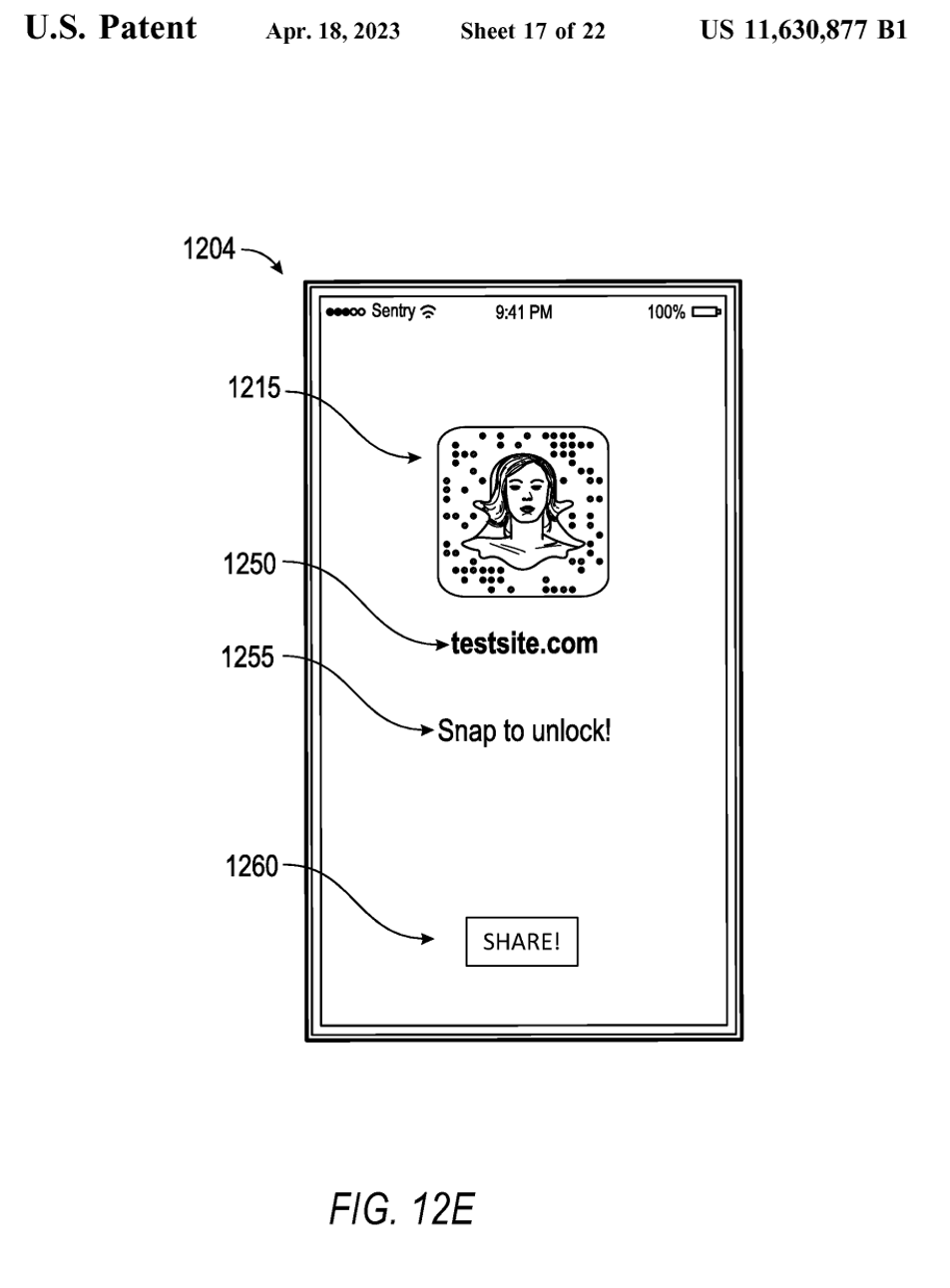 Interesting Patents | Snap: Customizable Visual Codes Replacing Links ...